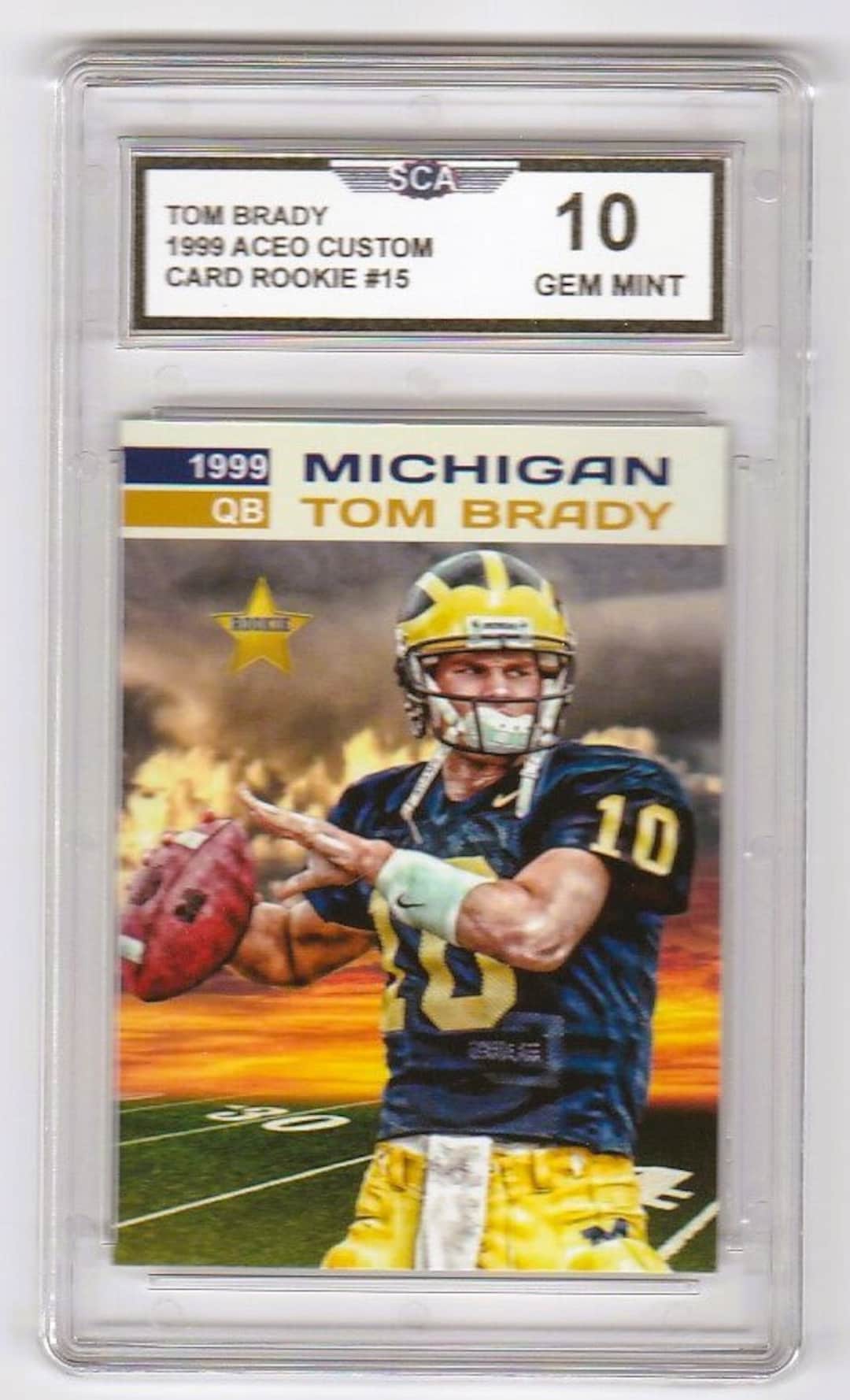 TOM BRADY 1999 ACEO Custom Card Rookie New England Patriots - Etsy