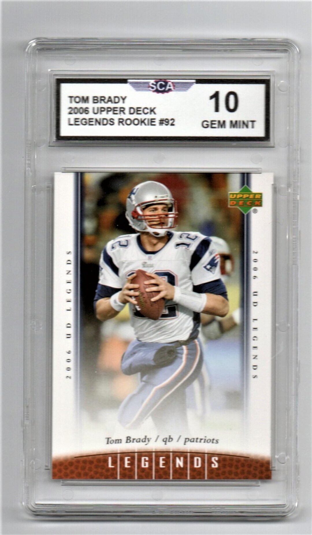 Stunning Tom Brady Upper Deck Rookie Card Photos
