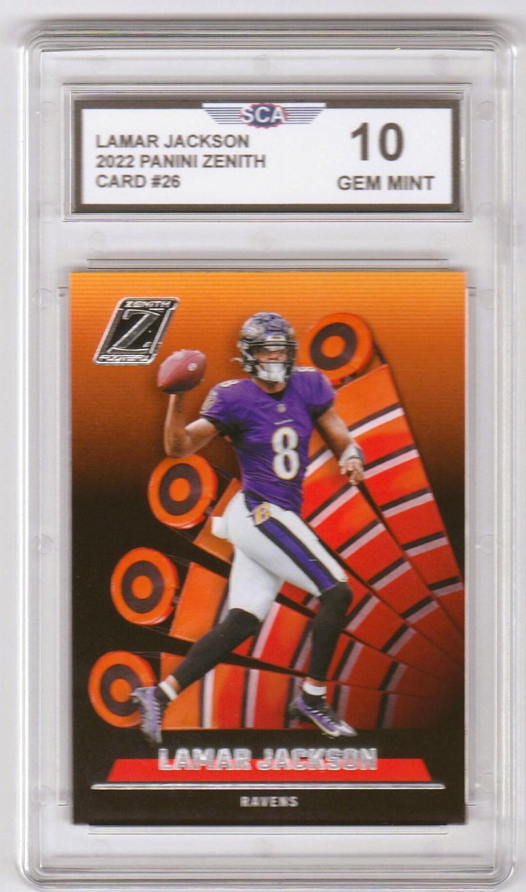 LAMAR JACKSON 2022 PANINI Zenith Card Baltimore Ravens - Etsy