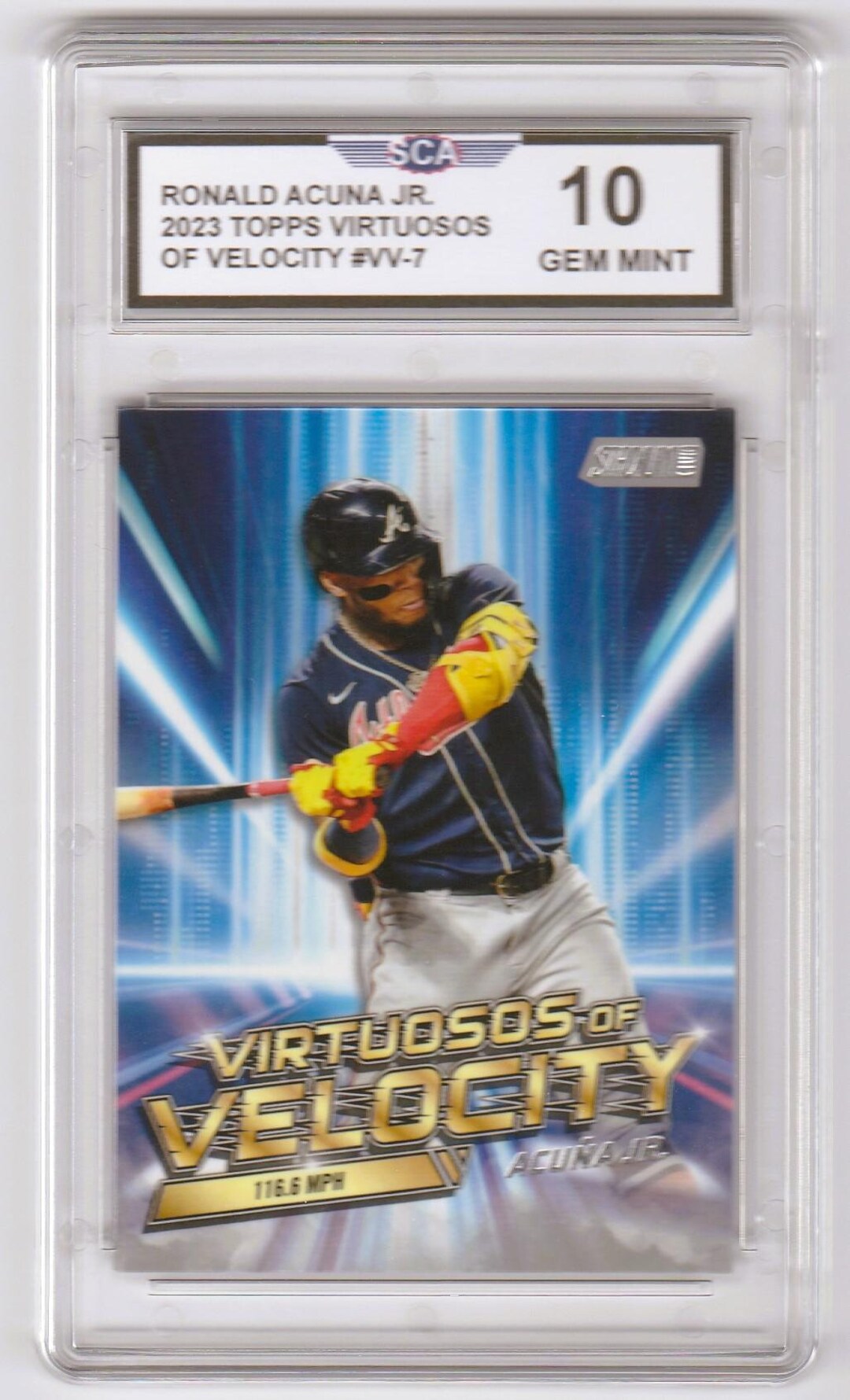RONALD ACUNA JR. 2023 Topps Virtuosos of Velocity Card Atlanta Braves ...