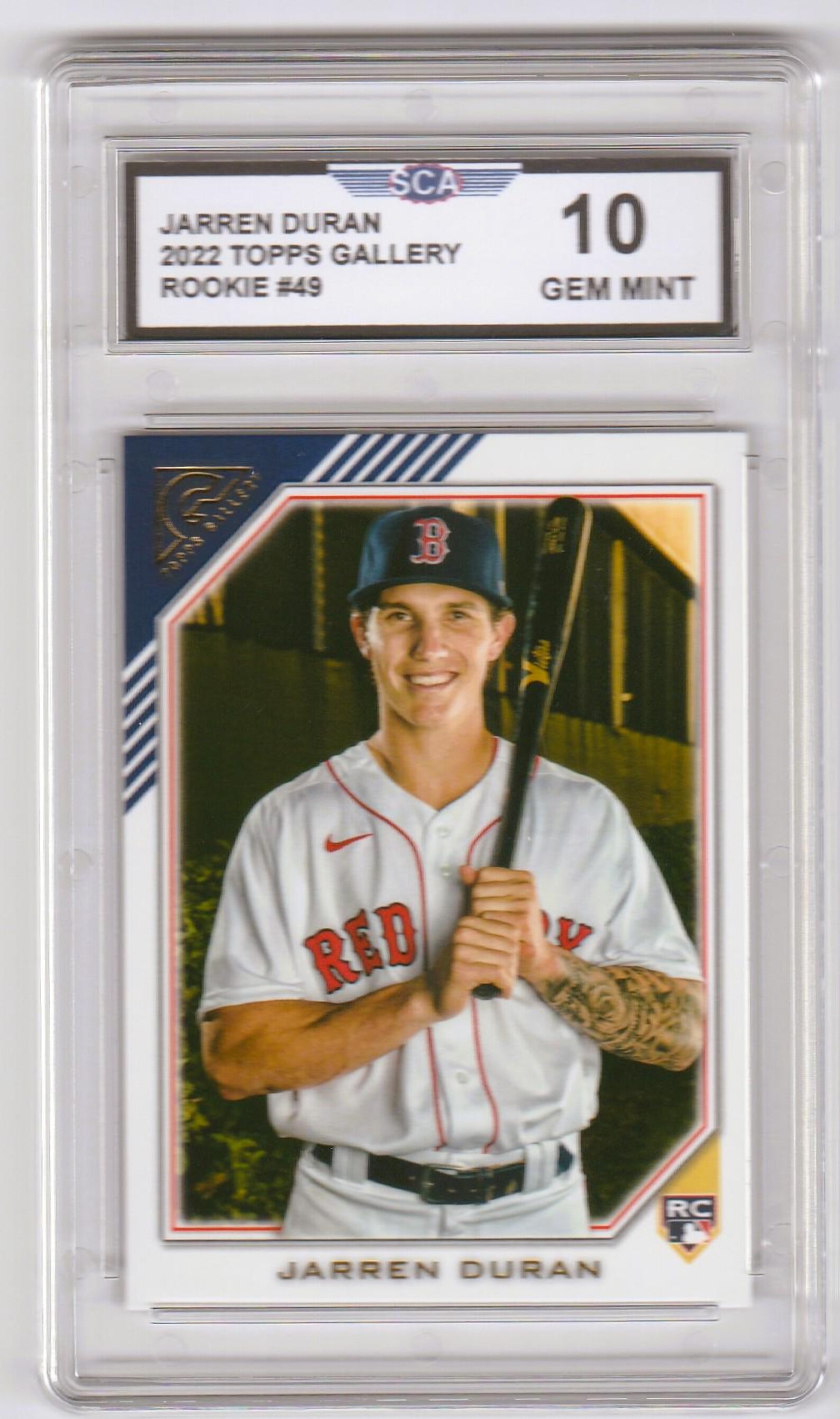 JARREN DURAN 2022 TOPPS Gallery Rookie Card Boston Red Sox - Etsy