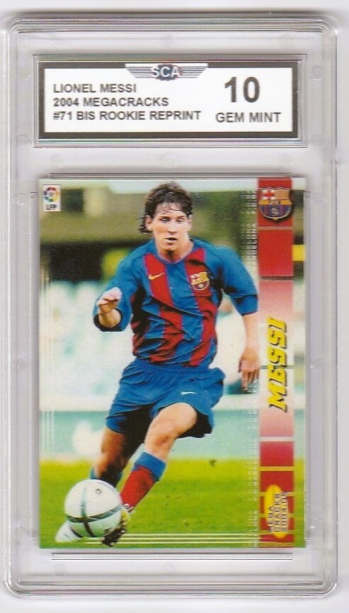 Reprint LIONEL MESSI 2004 MEGACRACKS #71 Bis Rookie Reprint Reprint LIONEL MESSI 2004 MEGACRACKS #71 Bis Rookie Reprint