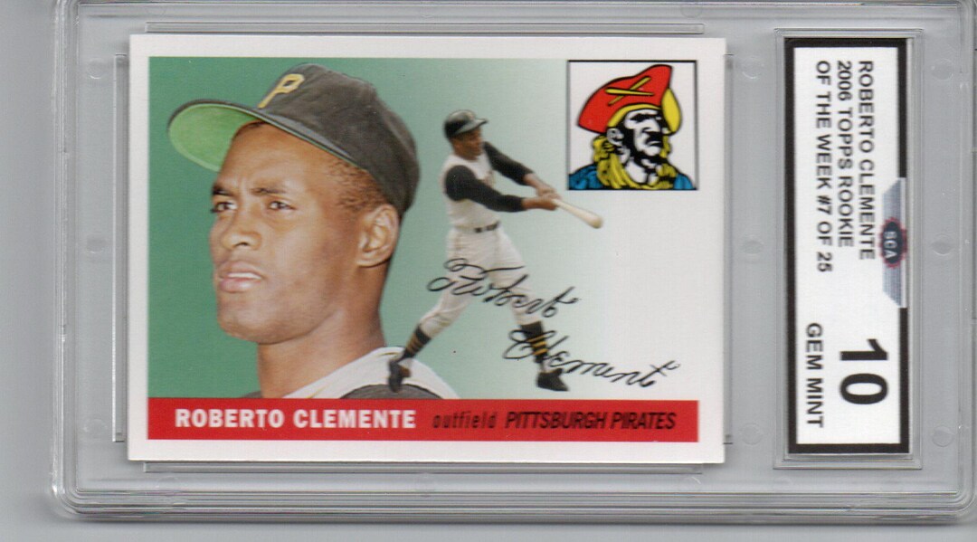 ROBERTO CLEMENTE 2006 TOPPS Rookie of the Week Card #7 of 25 Pittsburgh ...