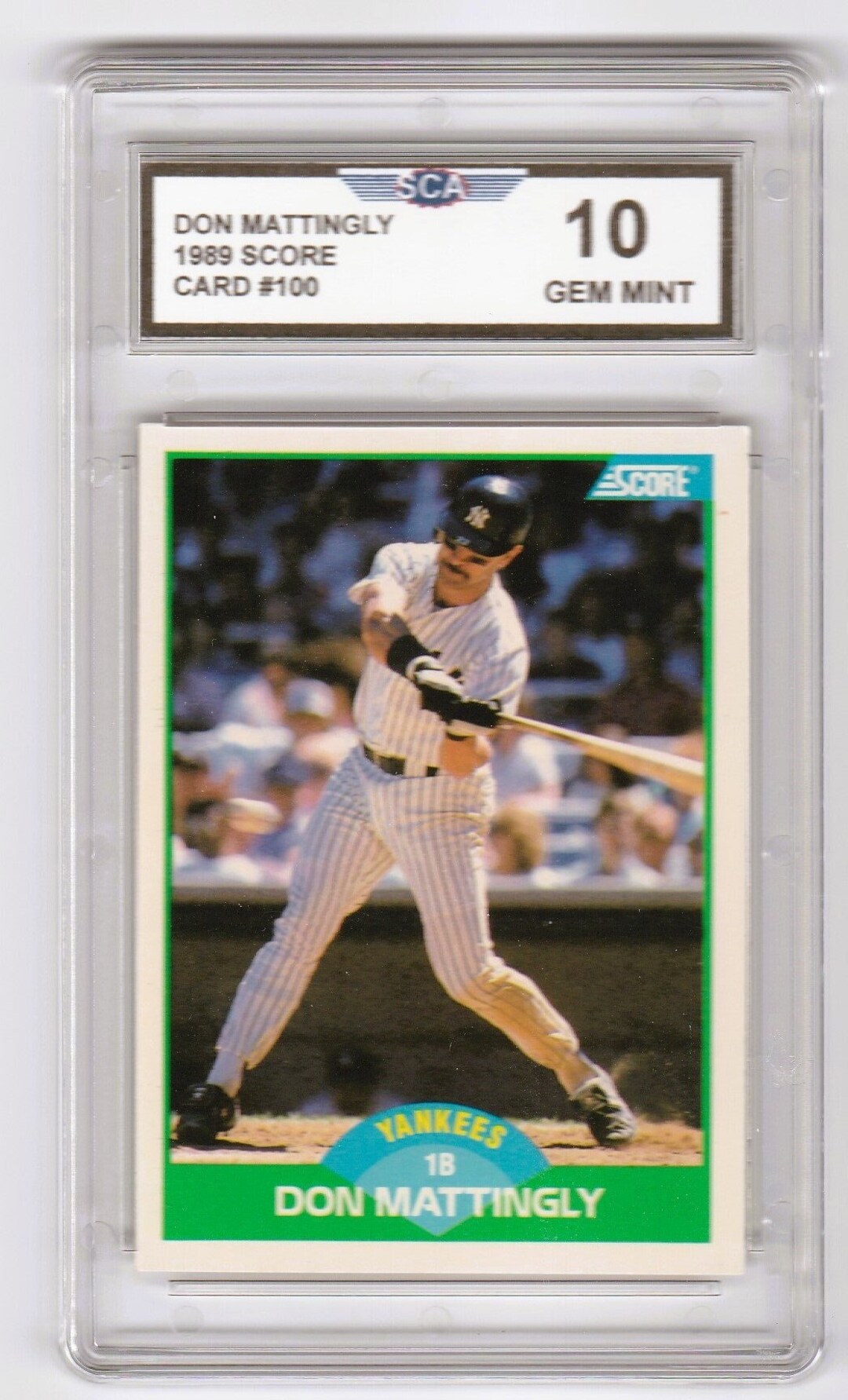 DON MATTINGLY 1989 SCORE Card New York Yankees - Etsy