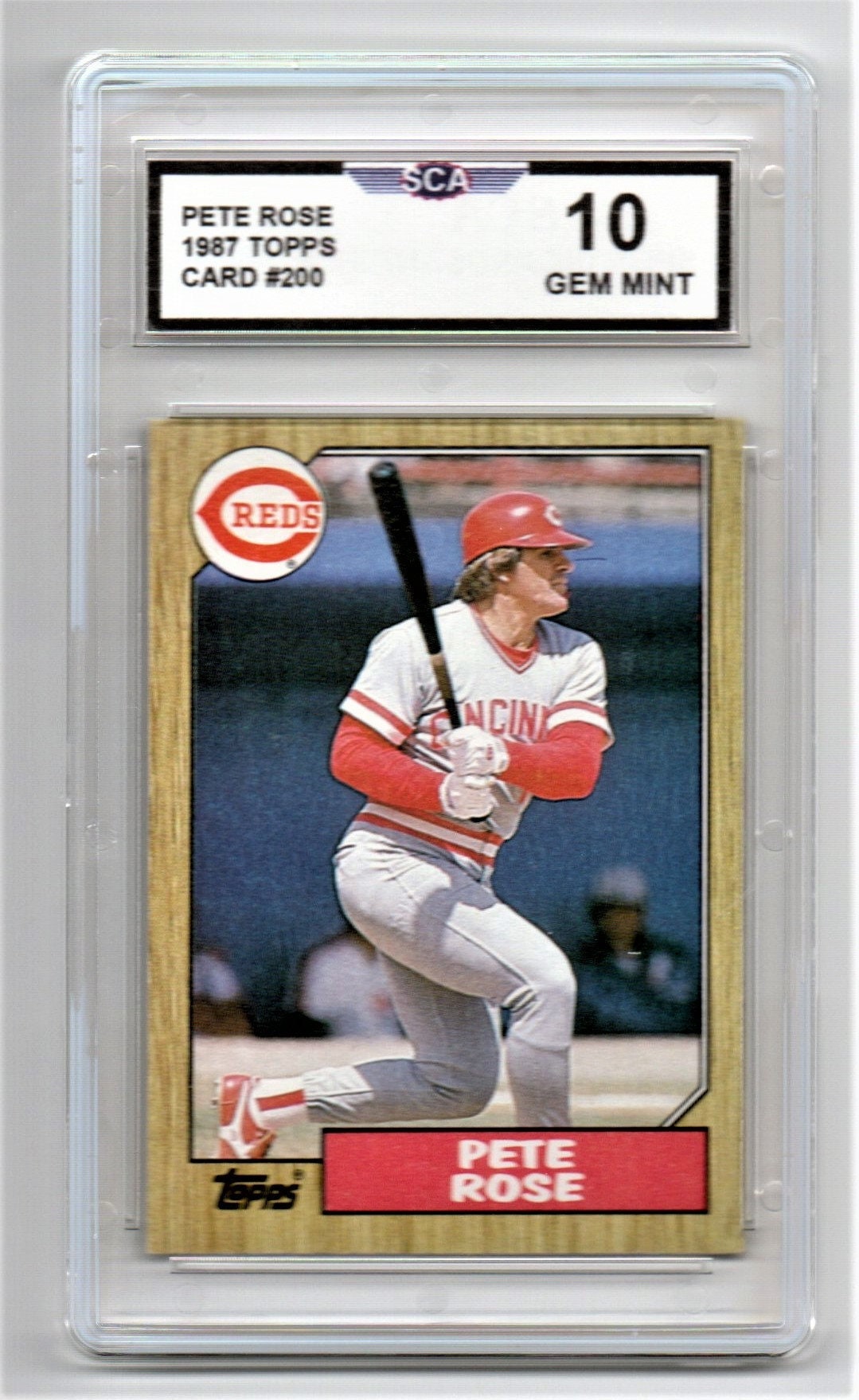 PETE ROSE 1987 TOPPS Baseball Card Cincinnati Reds - Etsy