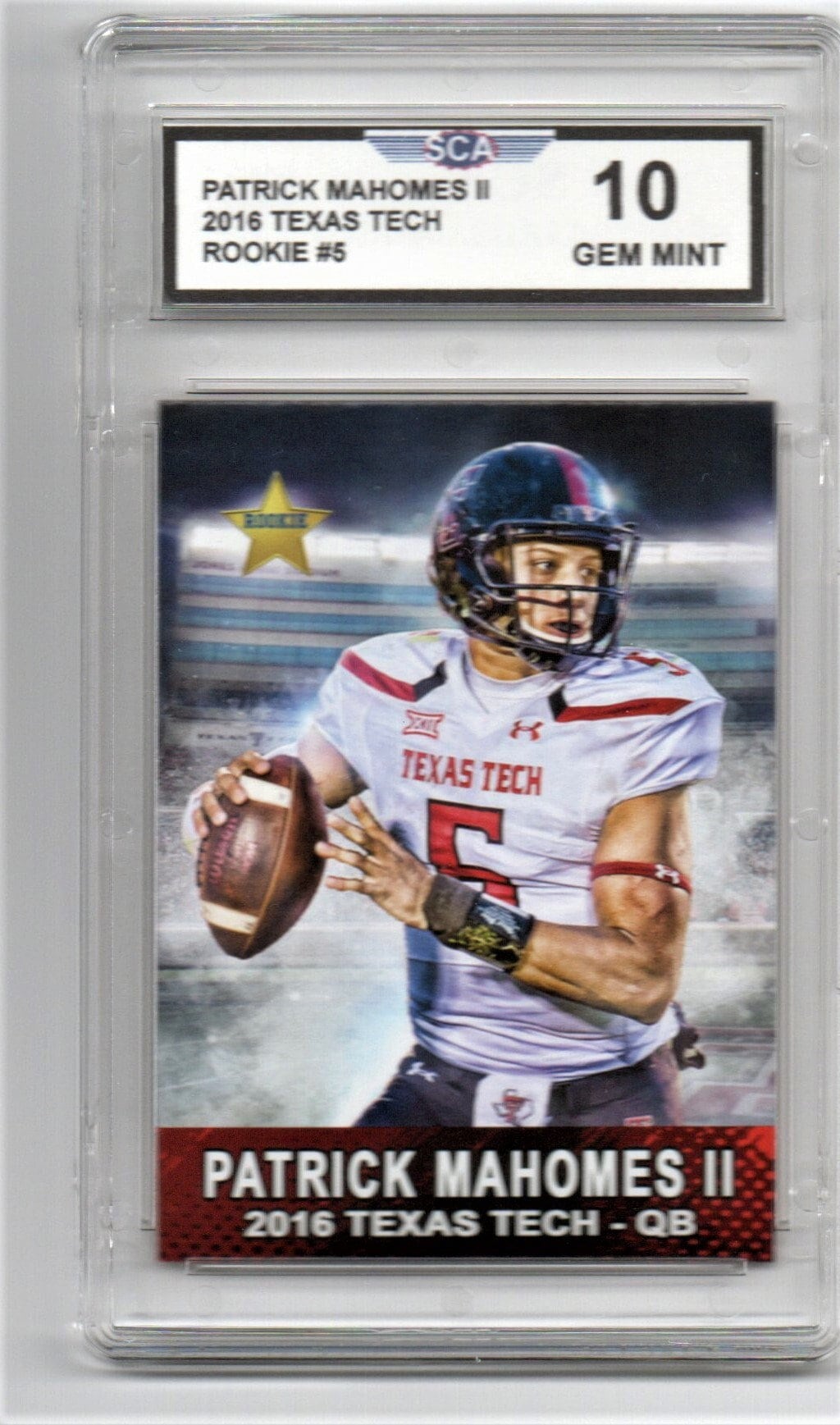 PATRICK MAHOMES 2016 TEXAS Tech Rookie Card Kansas City Chiefs - Etsy