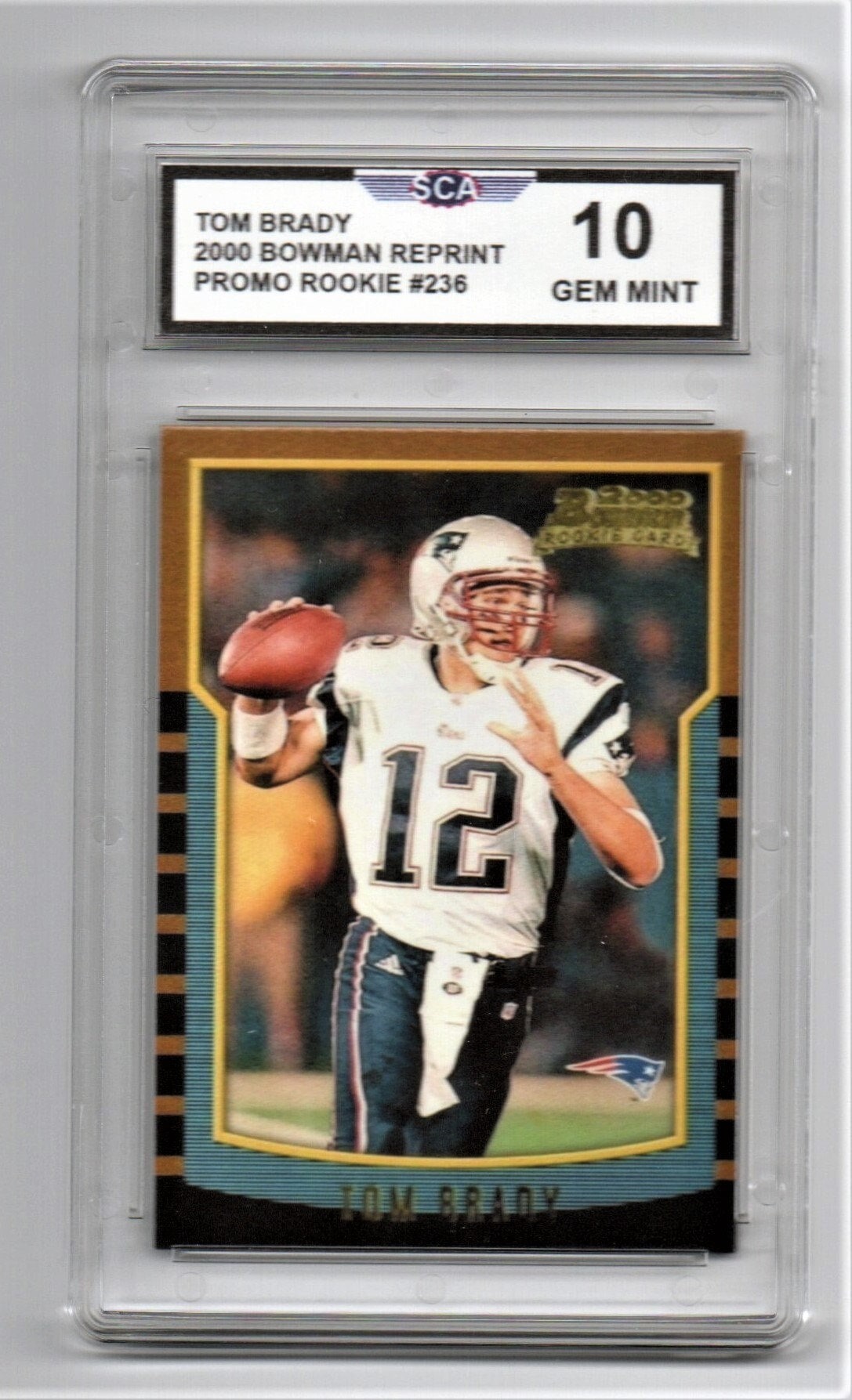 TOM BRADY 2000 Bowman REPRINT Rookie Card #236 New England Patriots - Etsy