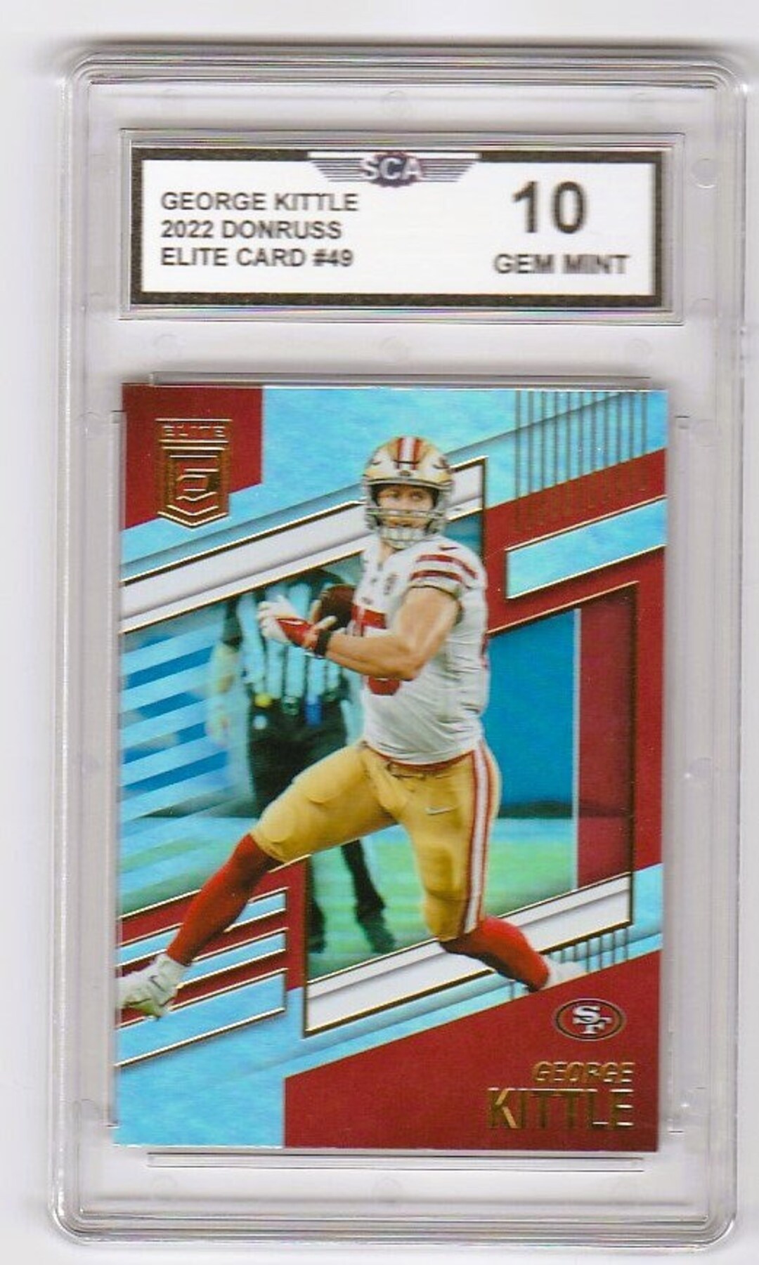 GEORGE KITTLE 2022 DONRUSS Elite Card San Francisco 49ers - Etsy