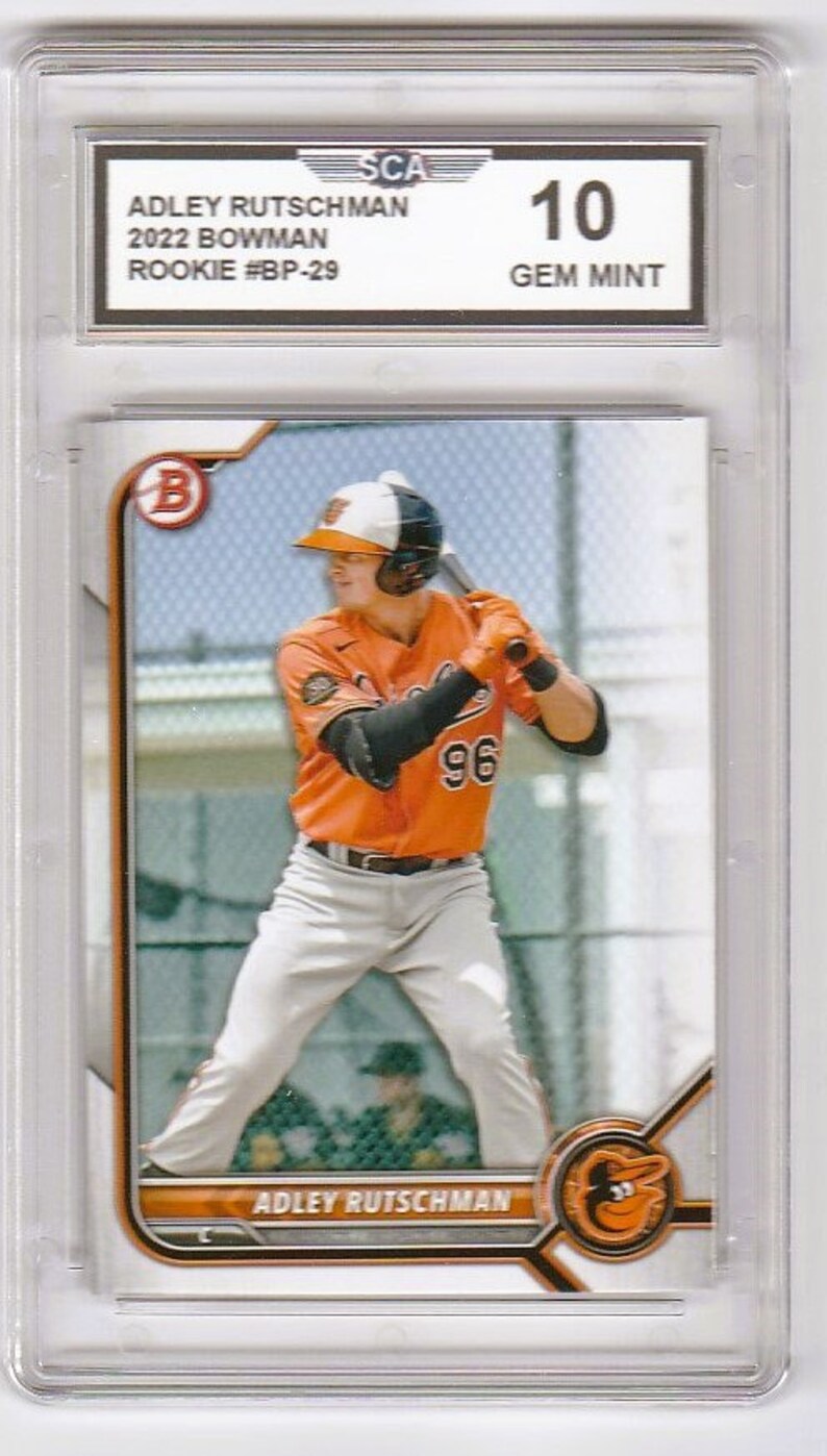 ADLEY RUTSCHMAN 2022 BOWMAN Rookie Card Baltimore Orioles - Etsy