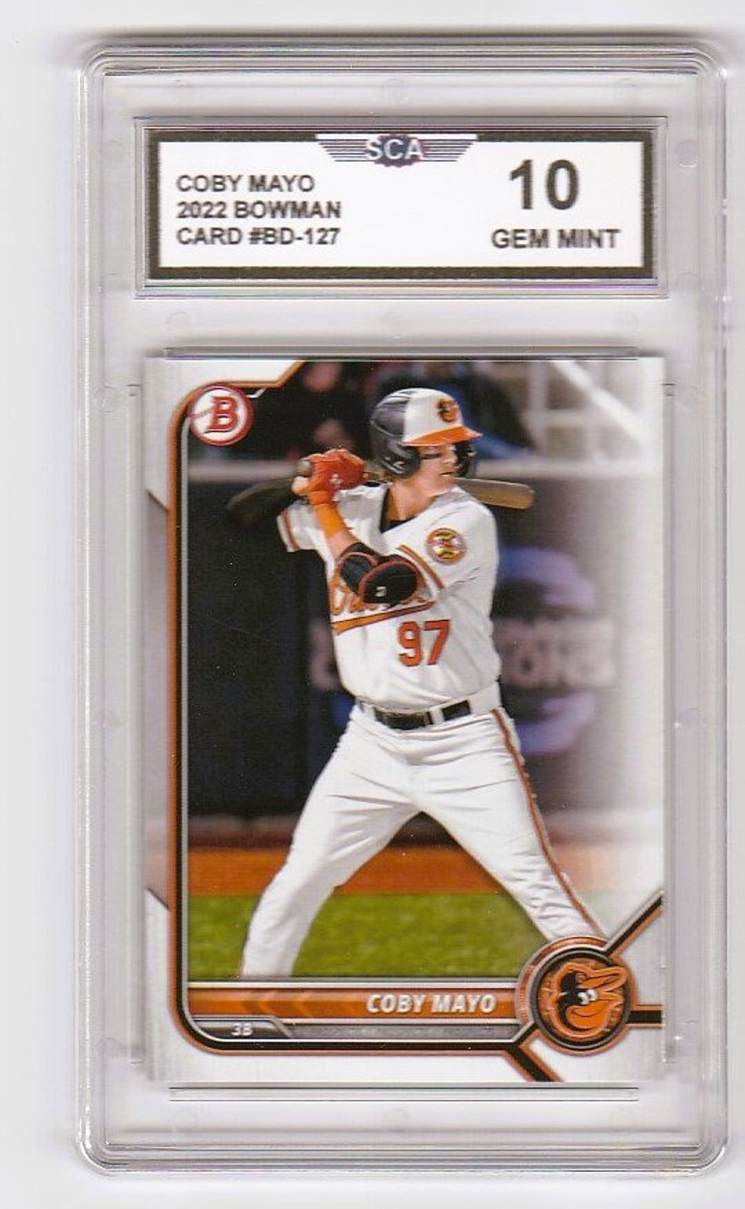 COBY MAYO 2022 BPWMAN Rookie Card Baltimore Orioles - Etsy