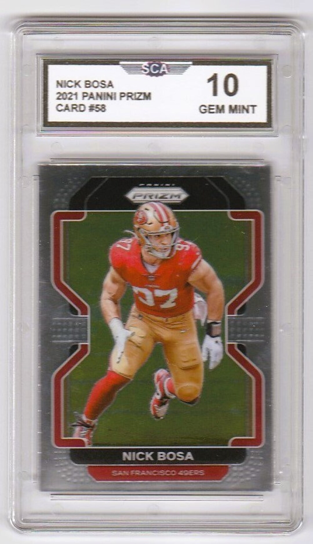 NICK BOSA 2021 PANINI Prizm Card San Francisco 49ers - Etsy