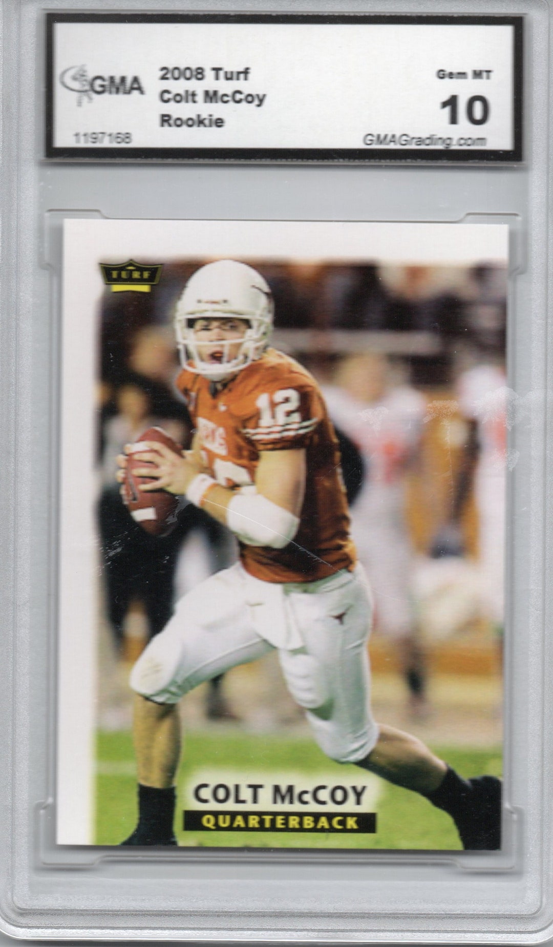 COLT MCCOY 2008 Turf Rookie Card - Etsy
