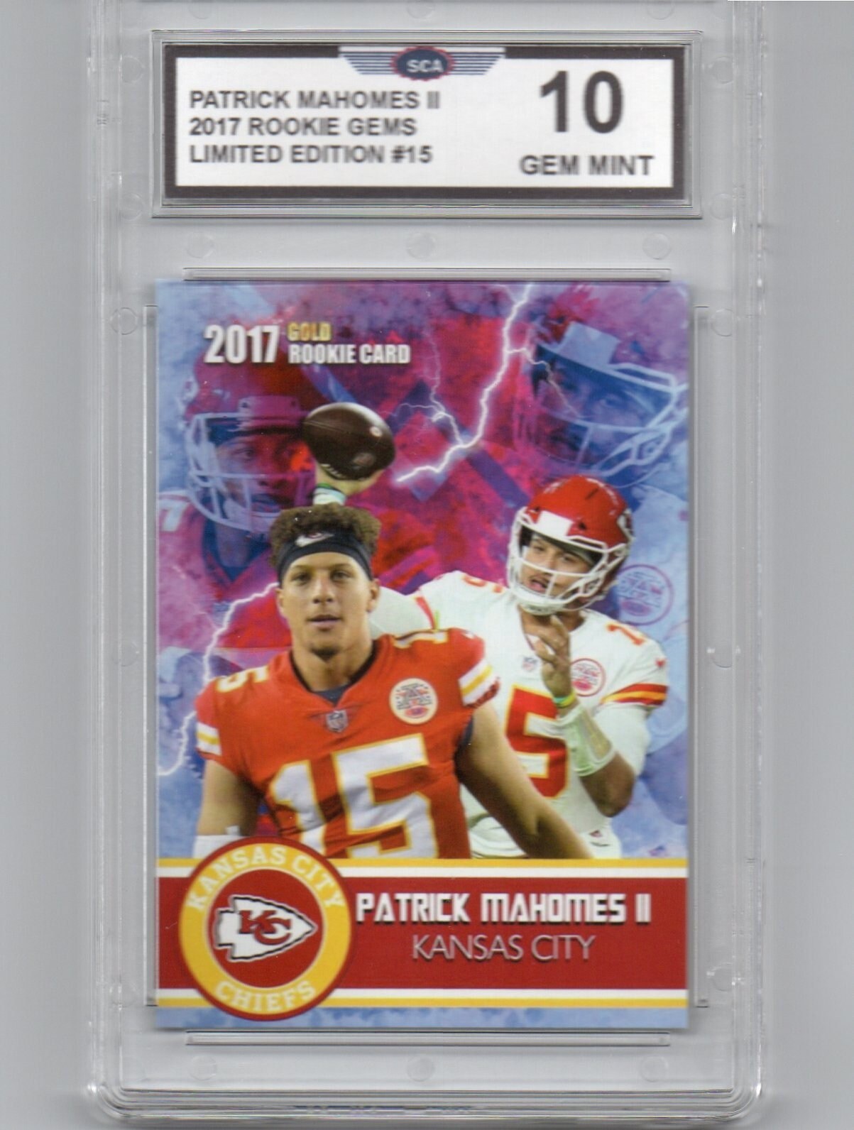 PATRICK MAHOMES II 2017 Rookie Gems Limited Edition Rookie - Etsy