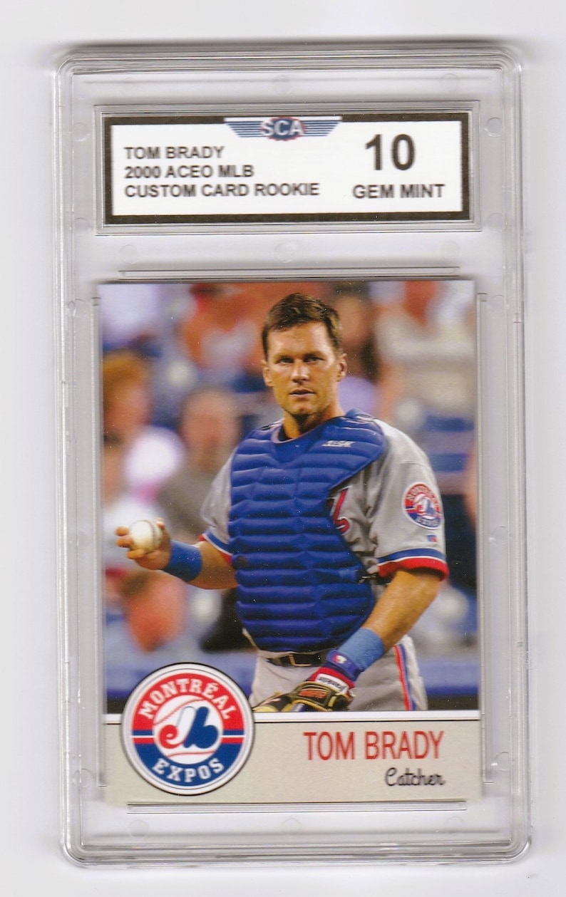 TOM BRADY 2000 ACEO Mlb Custom Rookie Card - Etsy