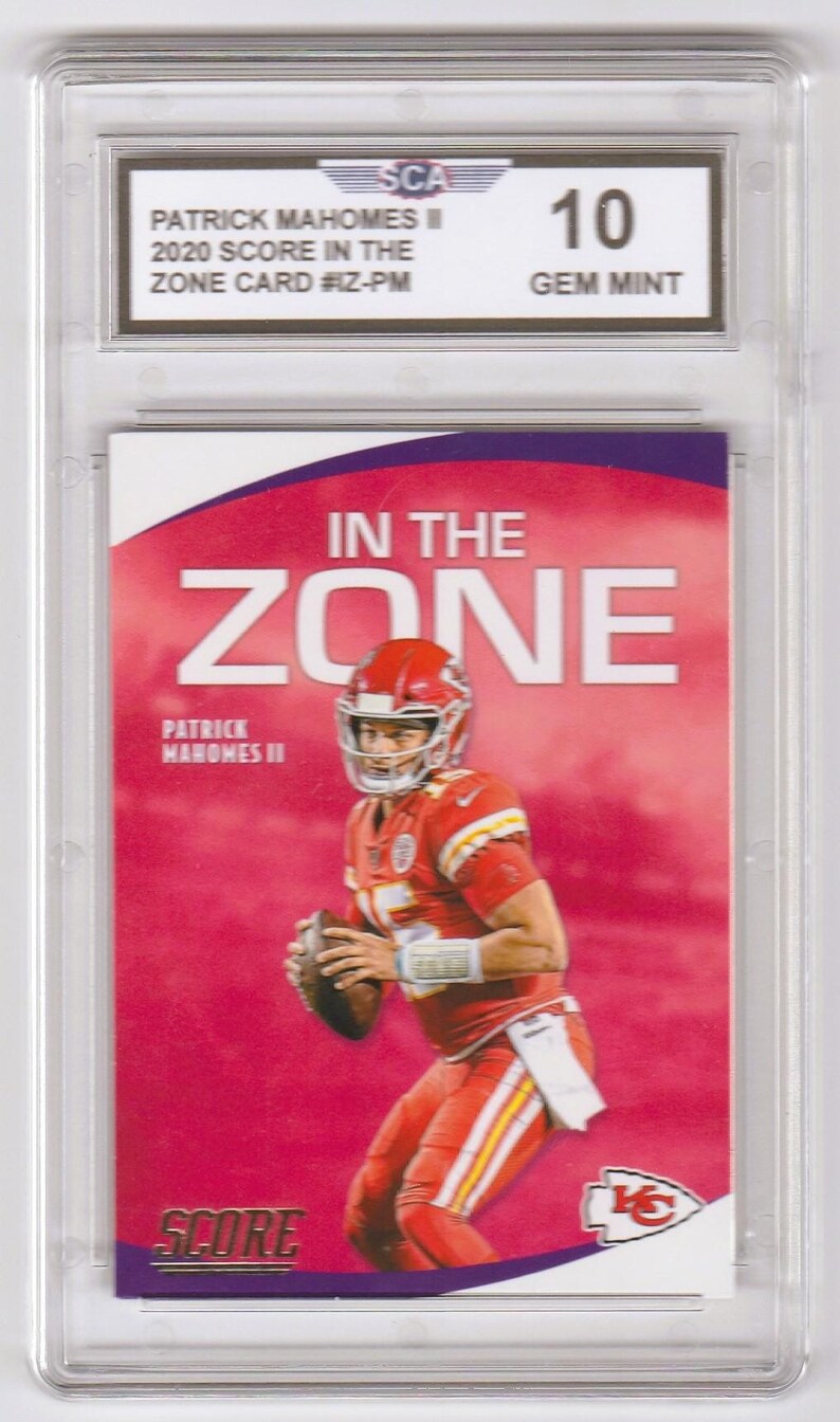 PATRICK MAHOMES II 2020 Score in the Zone Card Kansas City Chiefs ...