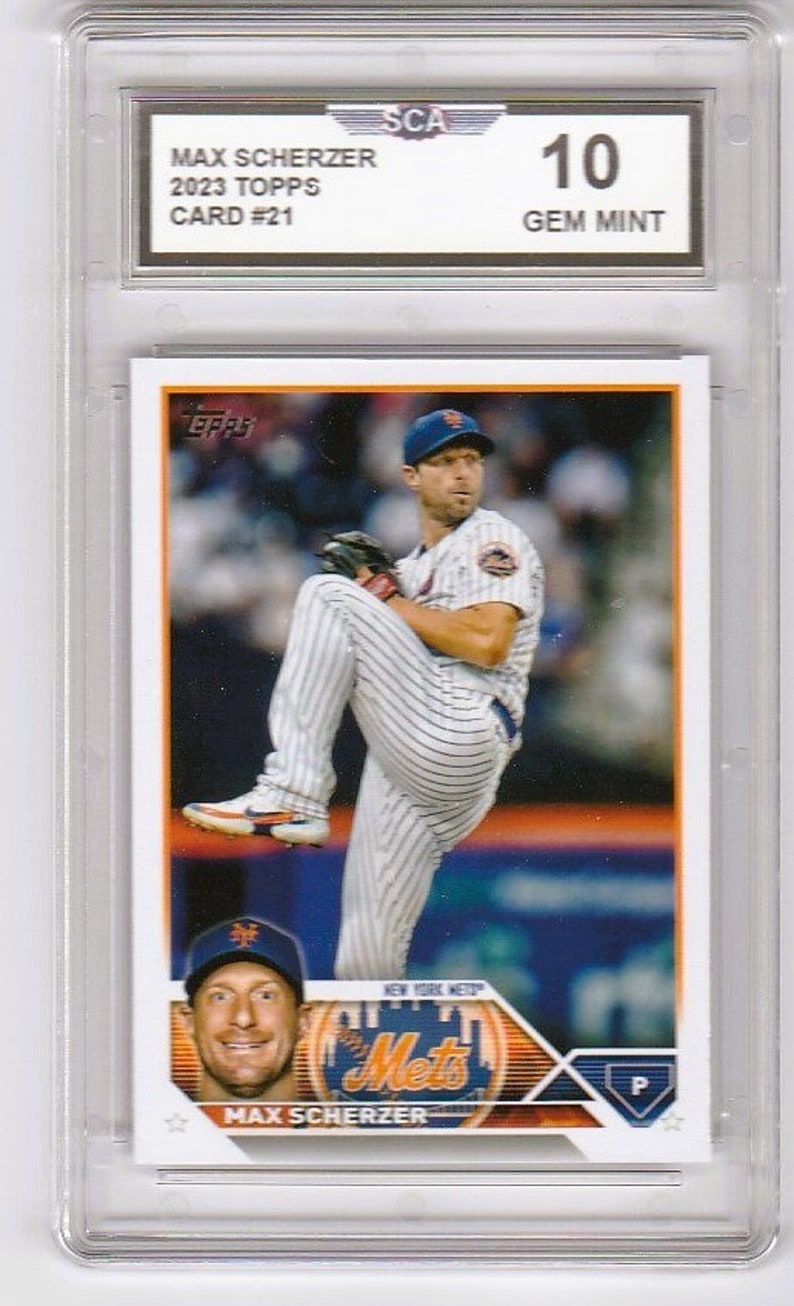 MAX SCHERZER 2023 TOPPS Baseball Card #21 Toronto Blue Jays Pitcher - Etsy