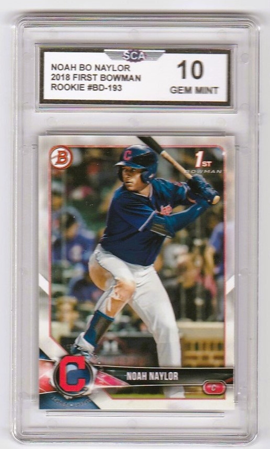 NOAH BO NAYLOR 2018 First Bowman Rookie Card Cleveland Guardians - Etsy