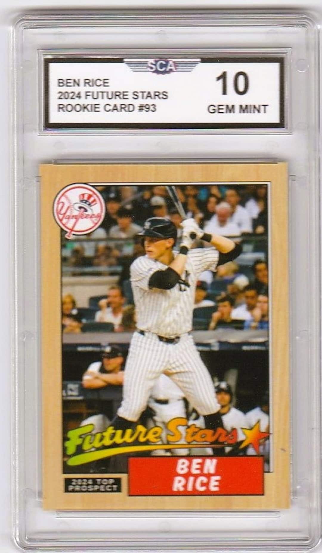 BEN RICE 2024 FUTURE Stars Rookie Card New York Yankees - Etsy