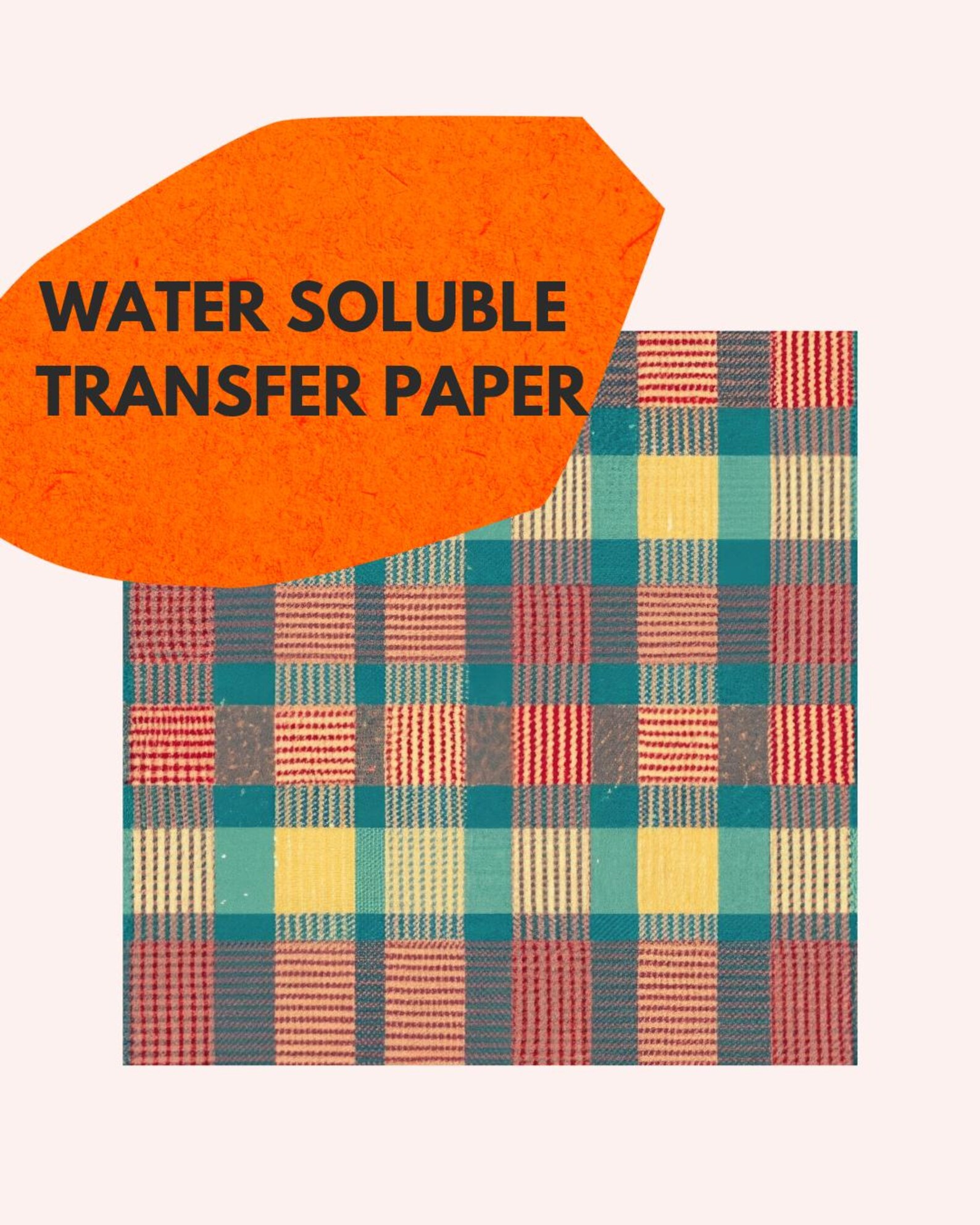 Water Soluble Transfer Paper for Polymer Clay | Tartan Image Transfer ...