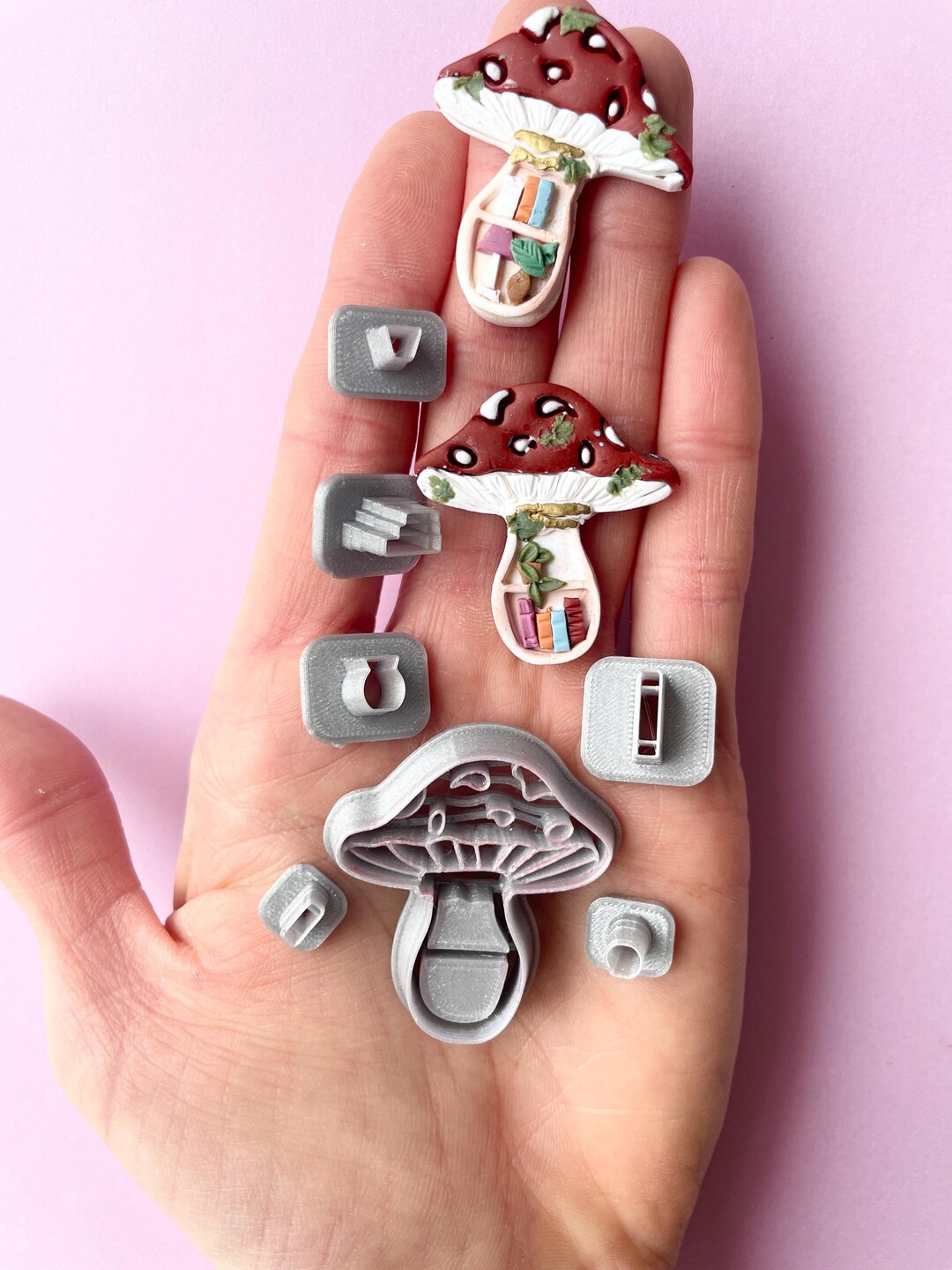 Clay Cutter | Mushroom Shelf Shape Cutter for Polymer Clay and Ceramics ...