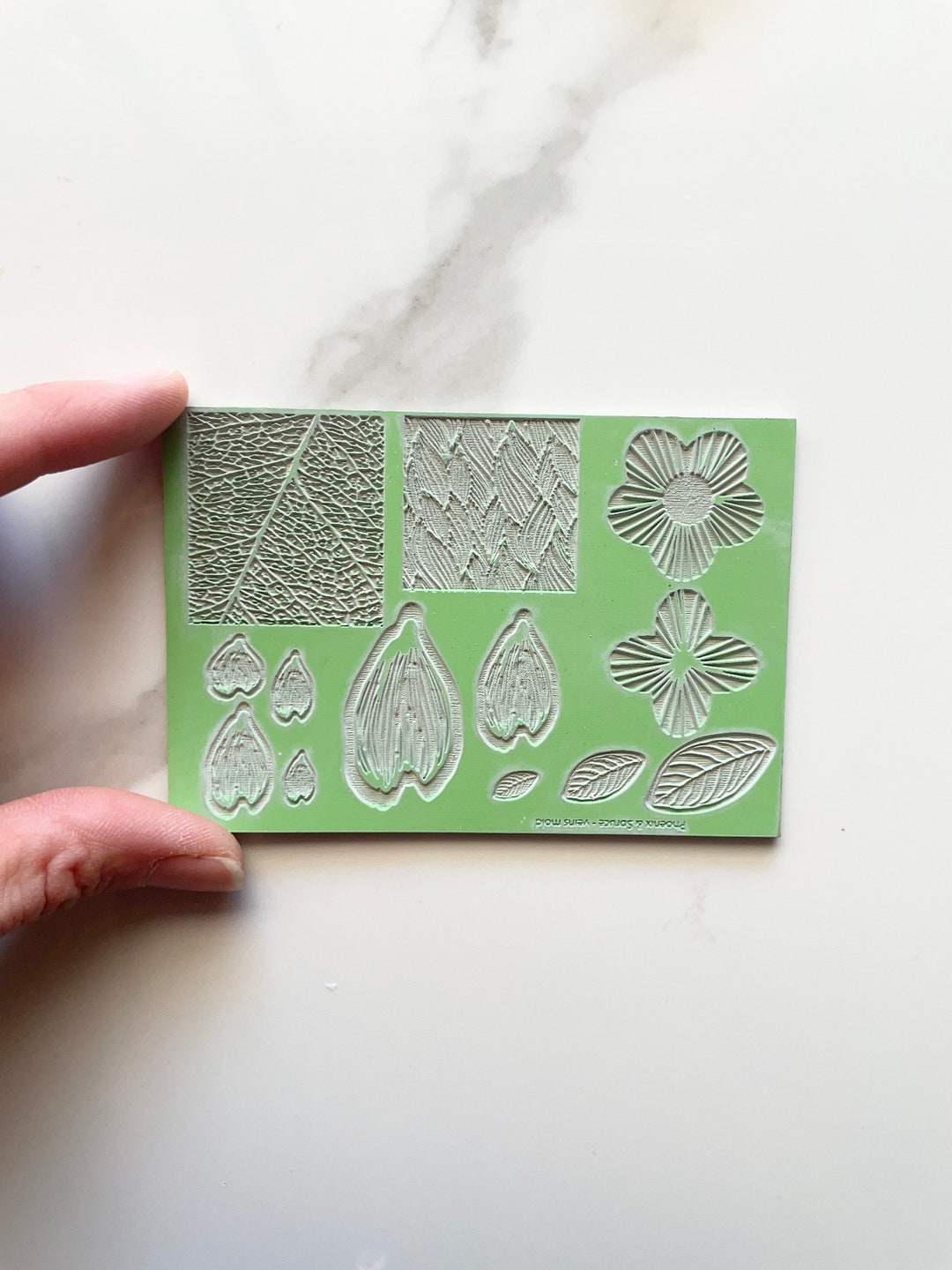 Clay Texture Mat | Petal Veins Mould | Texture Mat for Polymer Clay ...