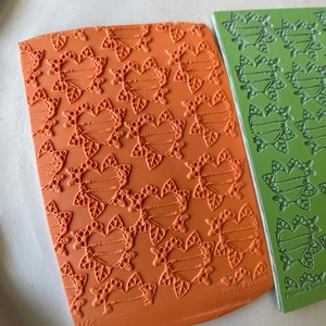 Clay Texture Mat | Tattoo Heart Texture for Polymer Clay Metal Clay ...