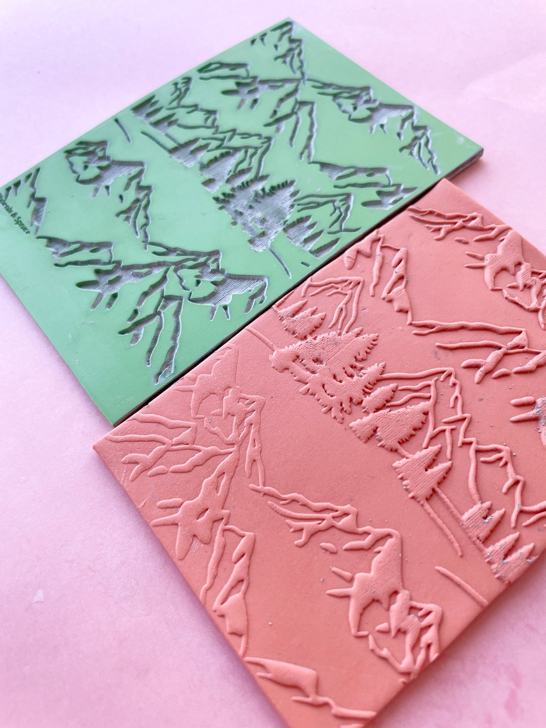 Clay Texture Mat | Mountains Texture for Polymer Clay Metal Clay ...