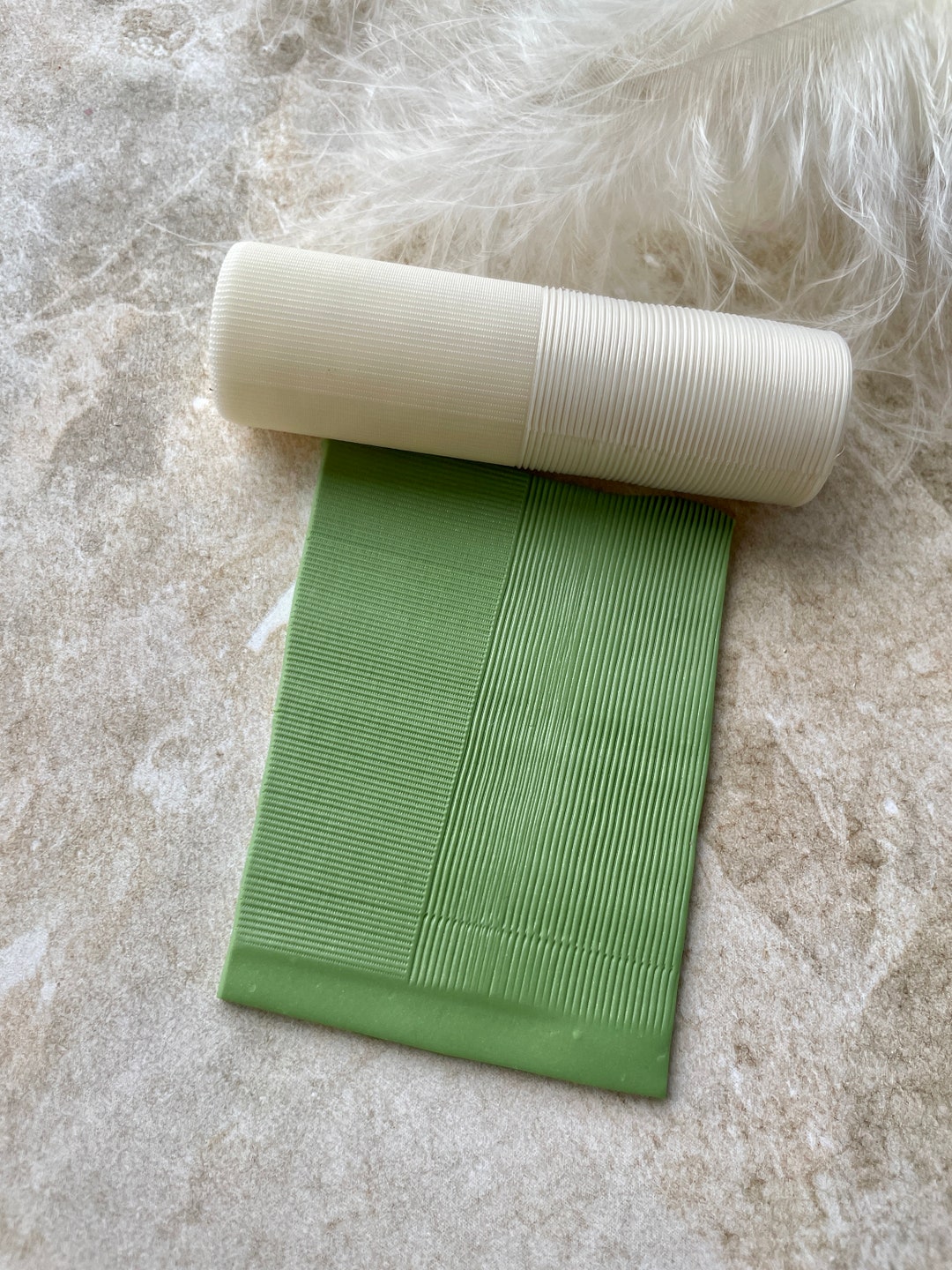 Texture Roller for Polymer Clay | Double Stripes | Clay Texture⎥polymer ...