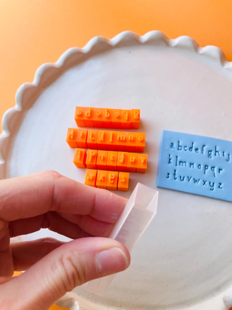 Alphabet Clay Stamps STL File for 3D Printers | Digital File Only, for ...