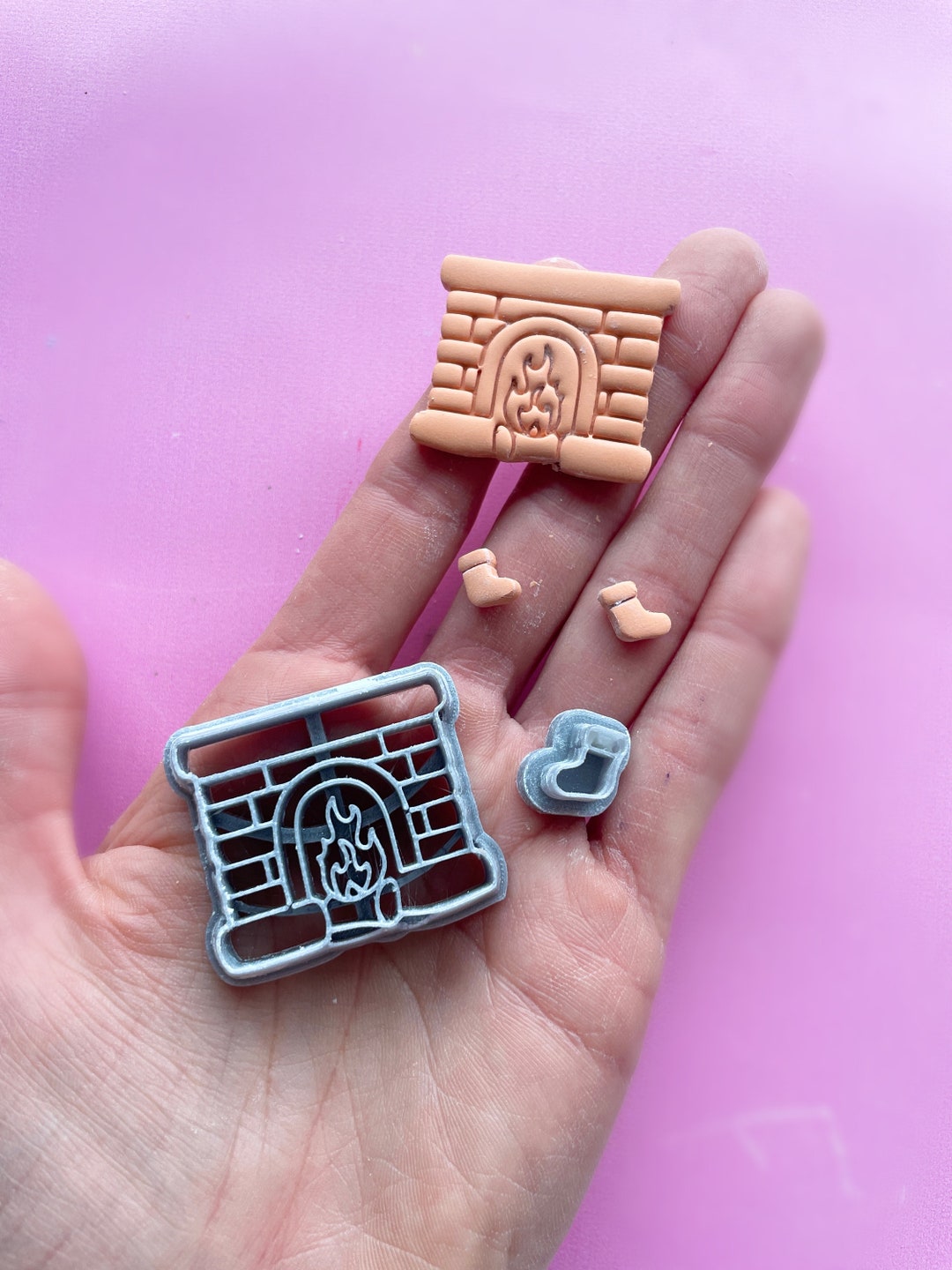 Shape Cutter | Fireplace Clay Cutter for Polymer Clay | Christmas ...