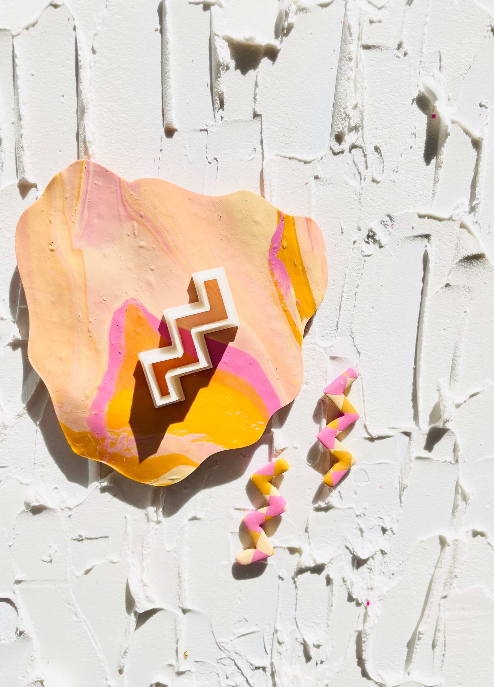 Polymer Clay Shape Cutter | Abstract Modern Earring Moulds| Squiggle ...