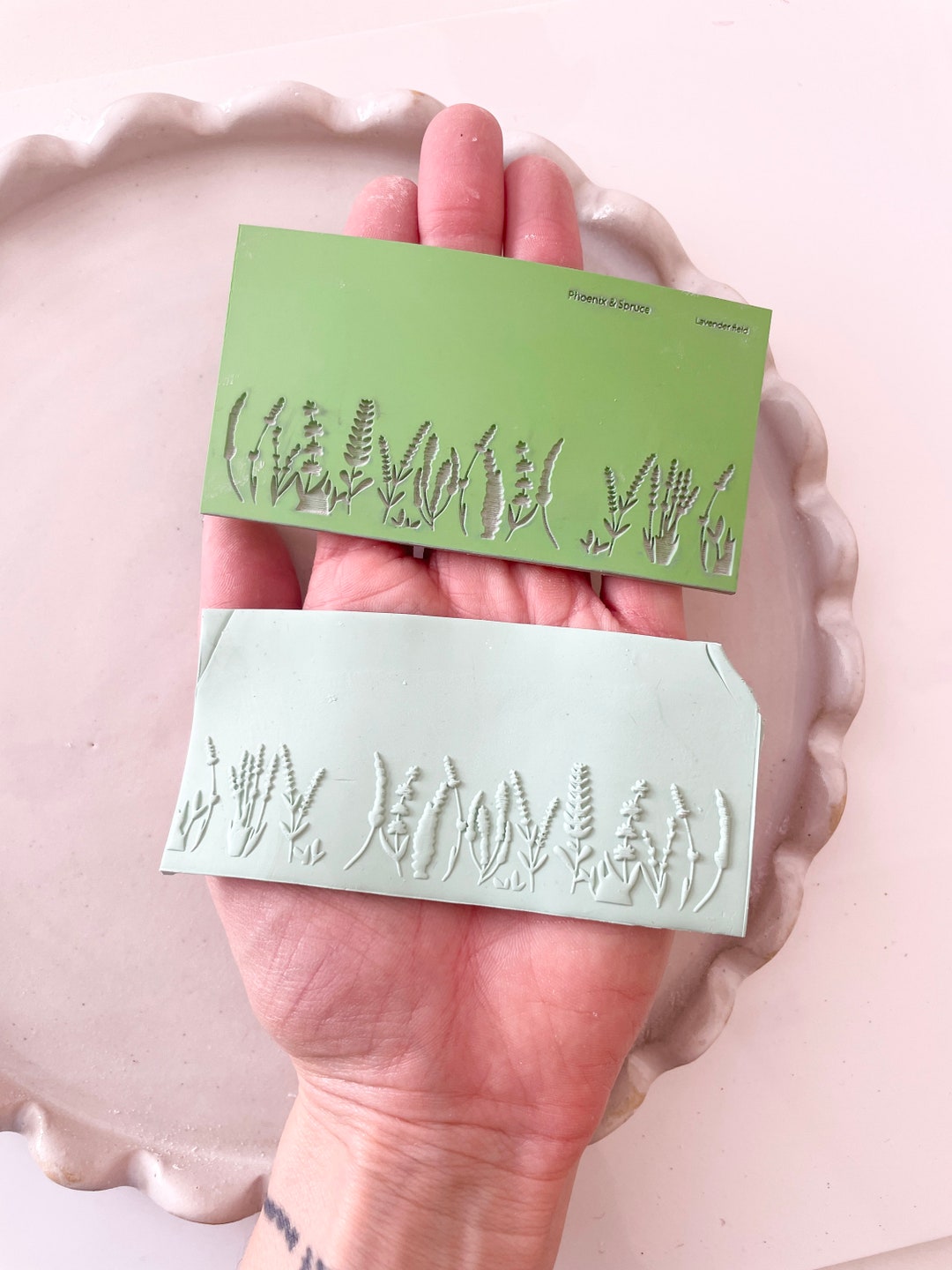 Clay Texture Mat | Flowers Texture for Polymer Clay Metal Clay Ceramic ...