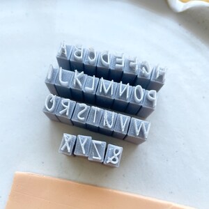 Alphabet Clay Stamps Polymer Clay Letters Stamps Embossing Stamp Clay ...