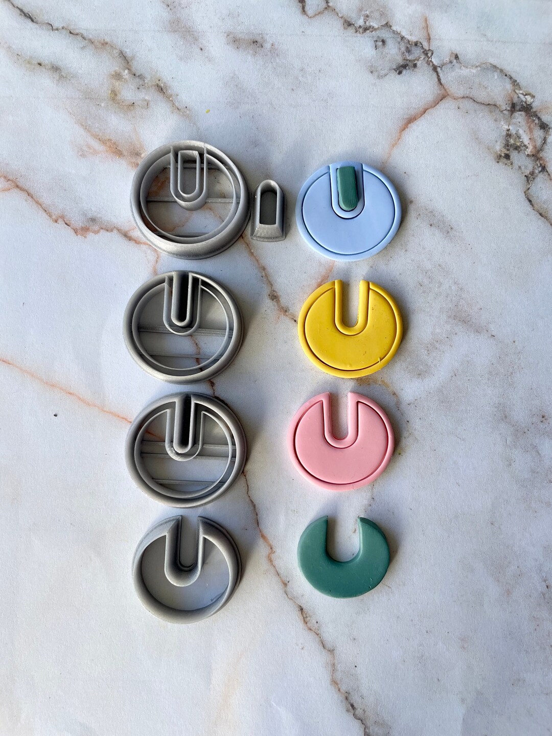 Clay Cutter | Art Deco Shape Cutters Set for Polymer Clay and Ceramics ...