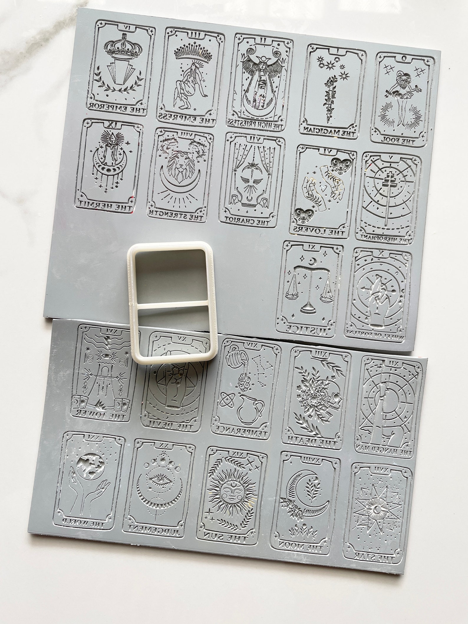 Polymer Clay Texture Mat Tarot Arcana Mystical Boho Fortune | Etsy