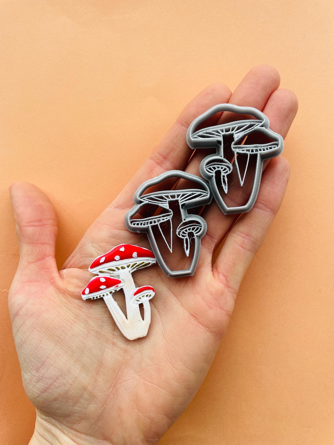 Clay Cutter | Mushrooms Cluster Shape Cutter for Polymer Clay and ...