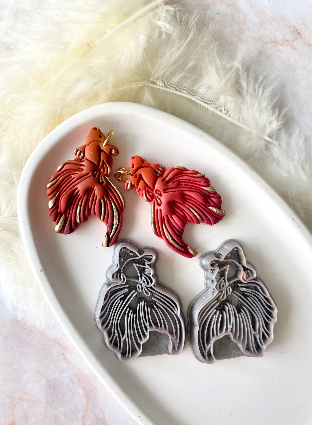 Clay Cutter | Fish Shape Cutter for Polymer Clay | Koi Fish Clay Mould ...