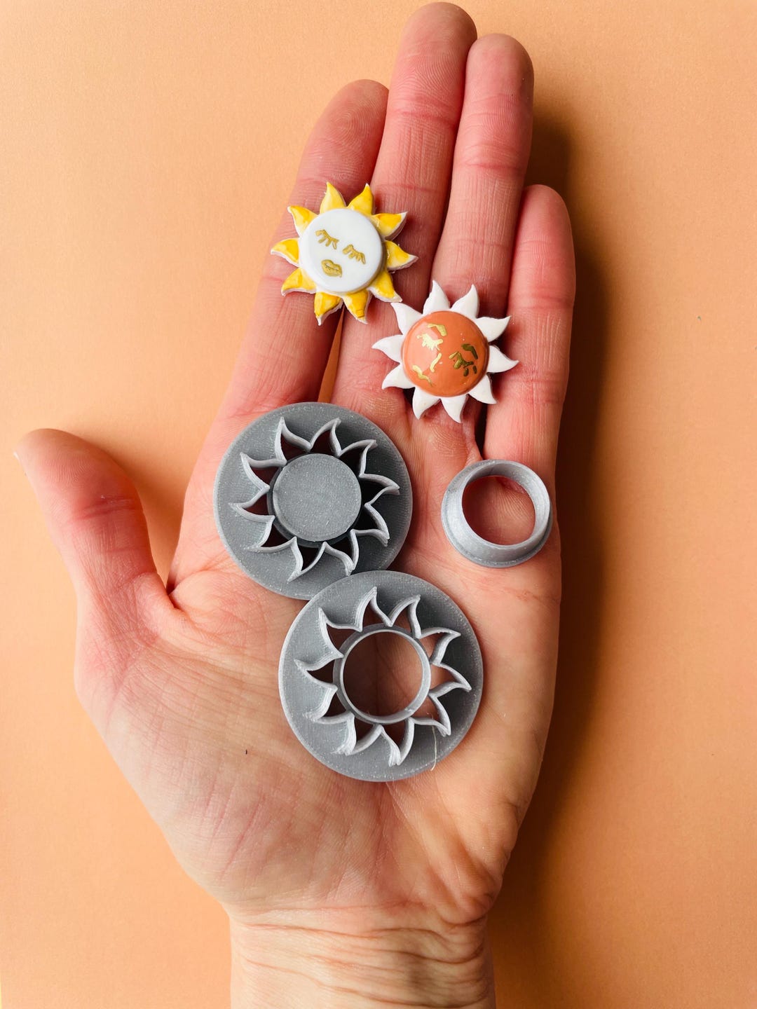 Clay Cutter | Sun Shape Cutters Set for Polymer Clay and Ceramics ...
