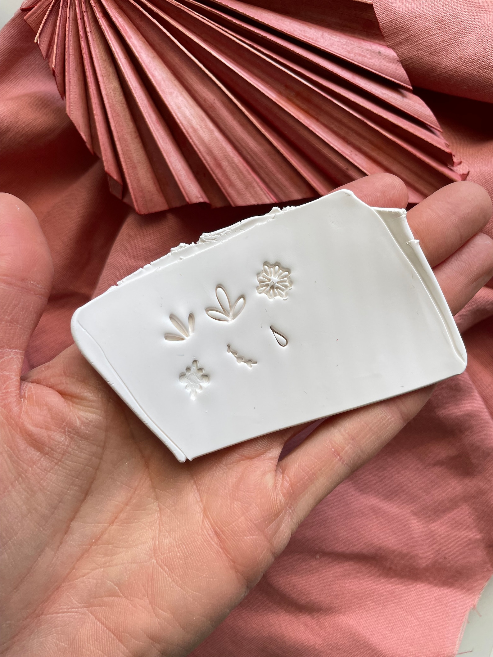 Micro Stamps for Polymer Clay Set of 6 Botanical Leaves - Etsy