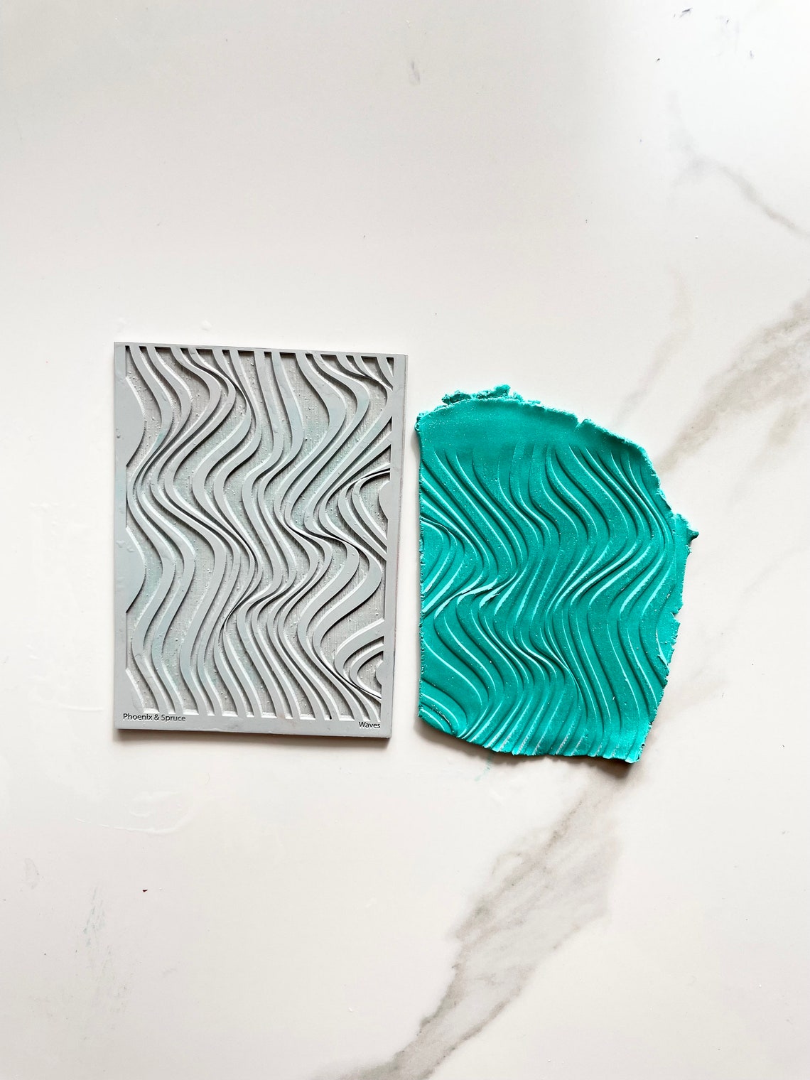 Polymer Clay Texture Mat Waves Psychedelic Retro 70s Mica - Etsy