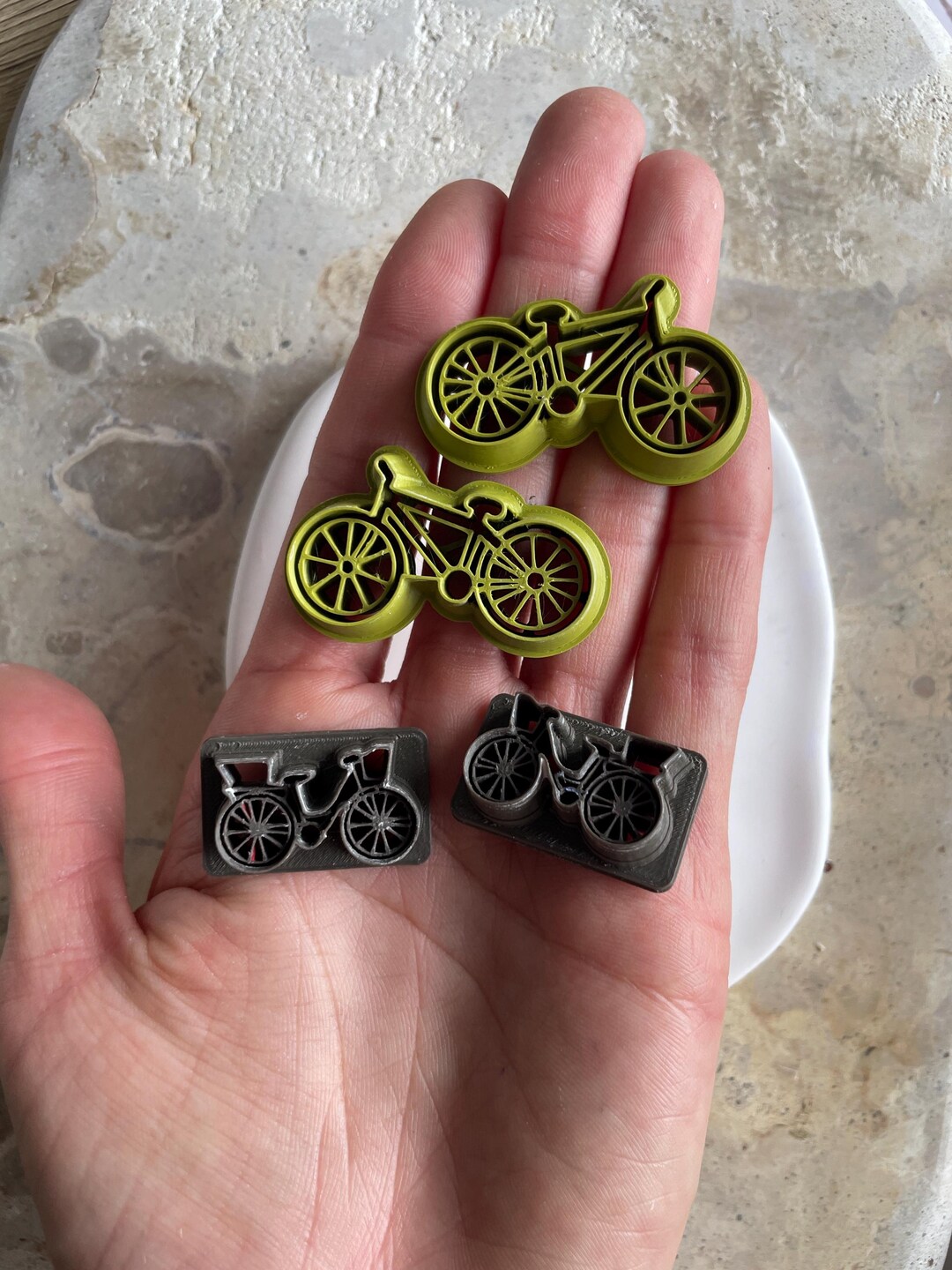Bike Shape Cutter for Polymer Clay | Bicycle Riding Sport Embossing Cut ...