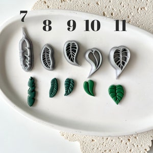 Clay Cutter | Leaves Shape Cutter for Polymer Clay | Leaf Clay Mould ...
