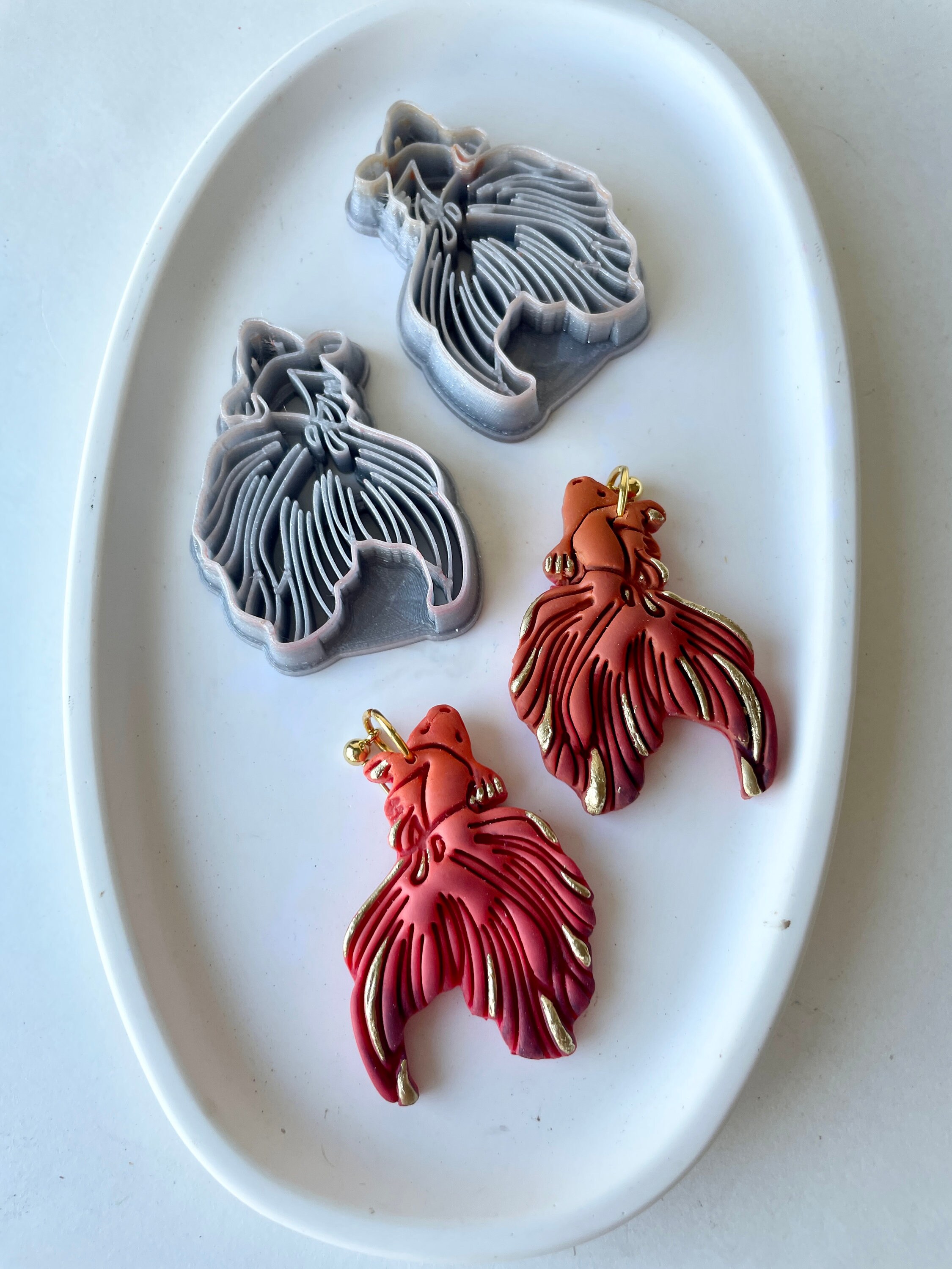 Clay Cutter | Fish Shape Cutter for Polymer Clay | Koi Fish Clay Mould ...