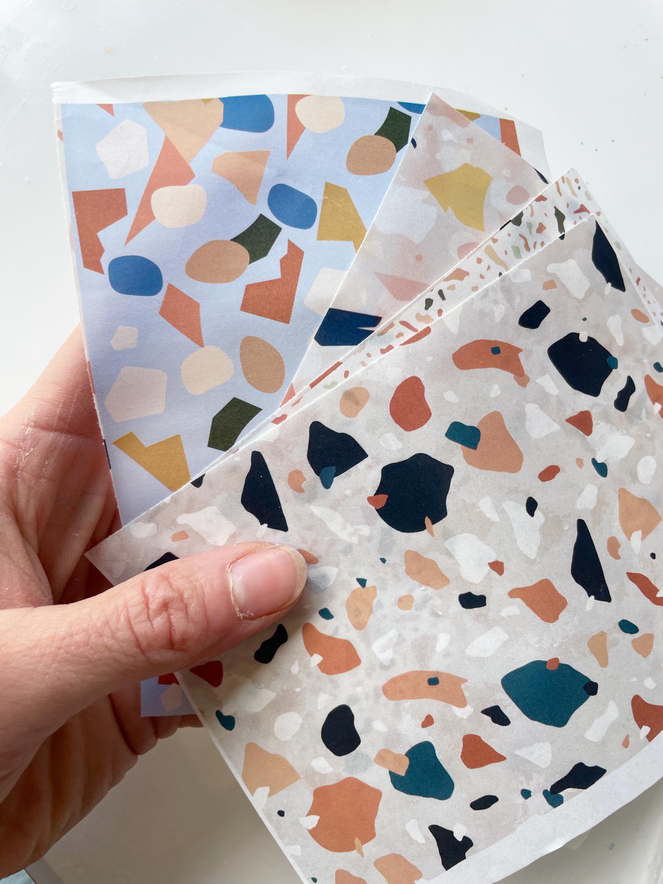 Water Soluble Transfer Paper for Polymer Clay | Terrazzo Image Transfer ...
