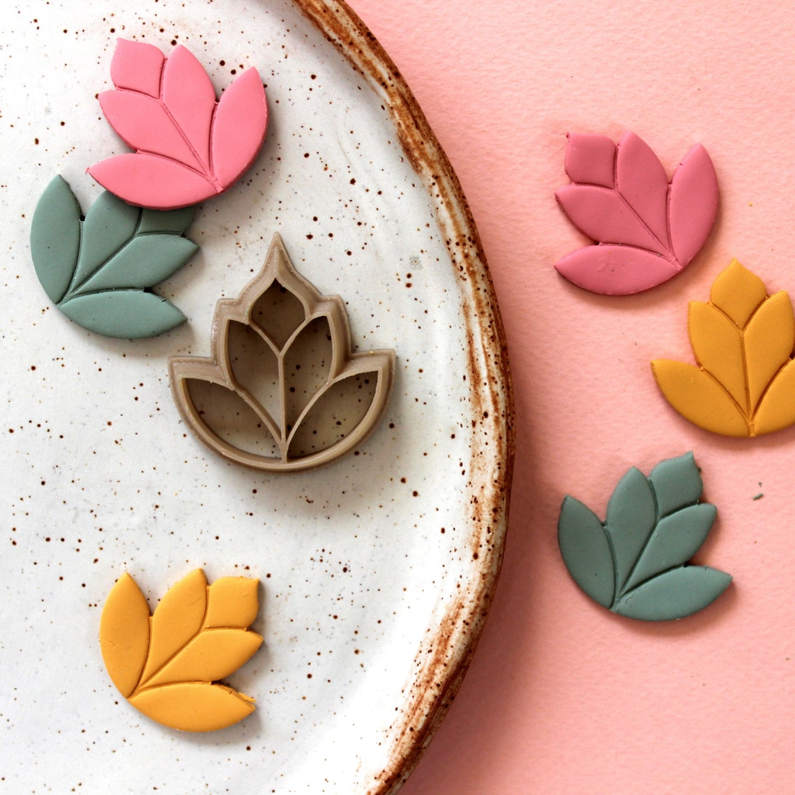 Polymer Clay Shape Cutter flower Embossing Cutters Stamp - Etsy