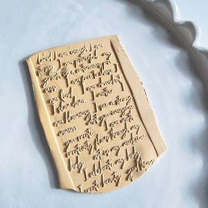 Polymer Clay Texture Mat | Affirmations Texture Sheet | Women Power ...