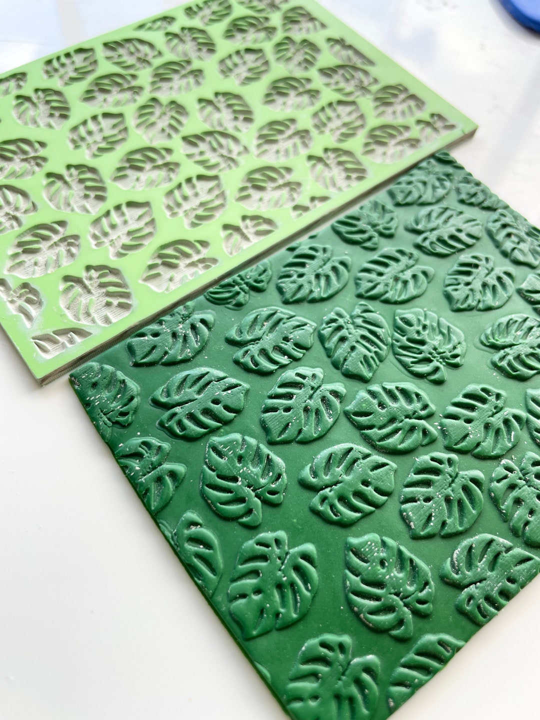 Clay Texture Mat | Monstera Leaf Texture for Polymer Clay Metal Clay ...