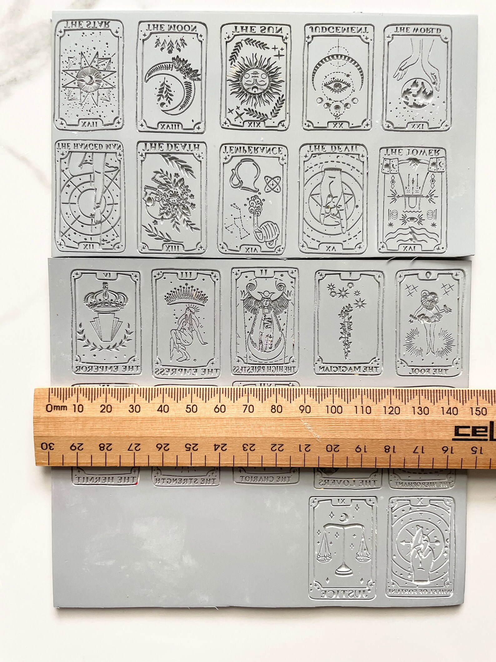 Polymer Clay Texture Mat Tarot Arcana Mystical Boho Fortune | Etsy