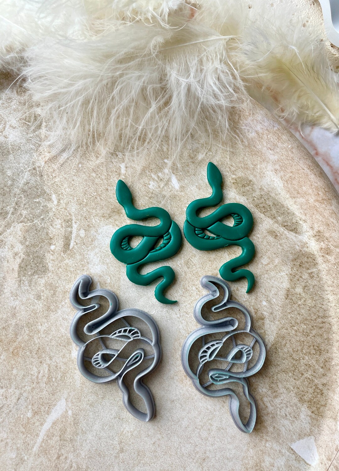 Clay Cutter | Snake Shape Cutter for Polymer Clay | Boho Clay Cutter ...