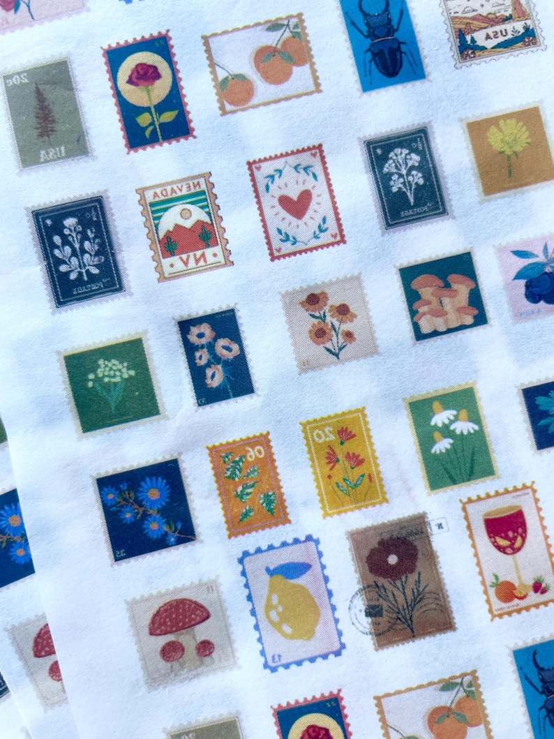 Postage Stamps Water Soluble Transfer Paper: Polymer Clay Image ...